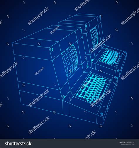 Classic Retro Perconal Computer Programming Code Stock Vector Royalty