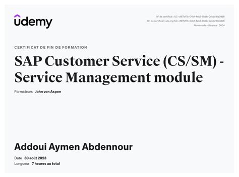 Aymen A On Linkedin Udemy Course Completion Certificate