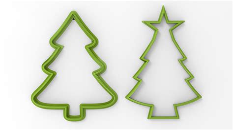 Stl File Christmas Tree Cookie Cutter 🎄・3d Printable Design To Download・cults