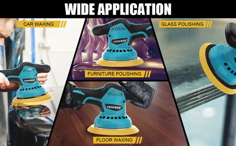 Vkdemer Cordless Car Buffer Polisher 6 In Mini Buffer Polisher Kit With 2 Pack 21v