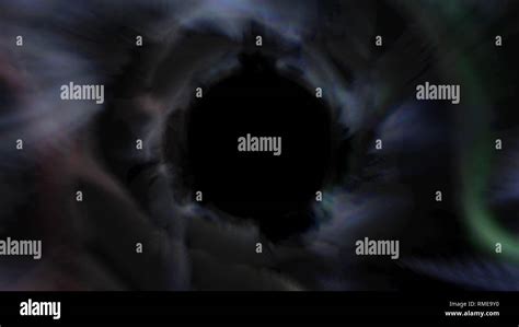 Wormhole Straight Through Time And Space And Millions Of Stars Flying