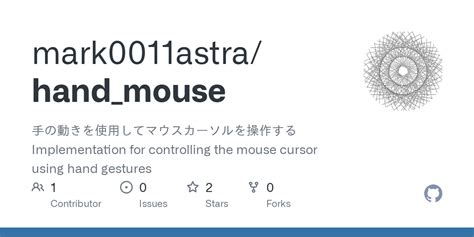Github Mark Astra Hand Mouse Implementation For Controlling The