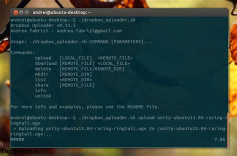 Dropbox برد رزبری پای Raspberry Pi اسکریپ Dropbox Uploader