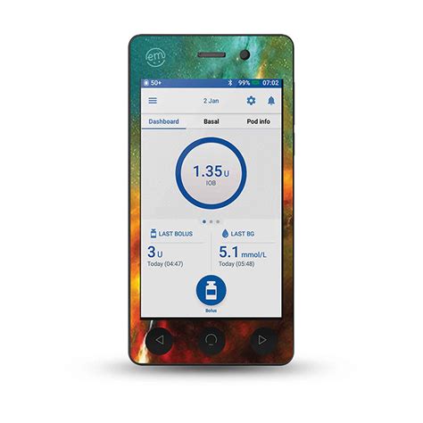 Expressionmed Omnipod Dash Decorative Sticker Nebula Pimp My Diabetes