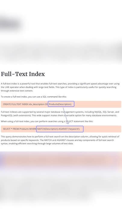 Boost Your Database Speed With Full Text Indexes 🚀 Sqlforbeginners Youtube