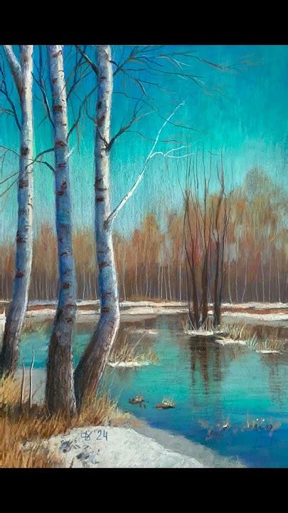 Как нарисовать раннюю весну Youtube