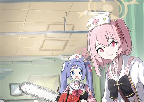 Serina And Hanae Blue Archive And More Drawn By P P Hifumi Danbooru