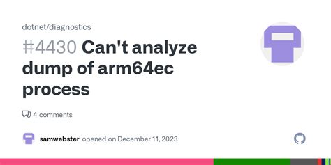 Cant Analyze Dump Of Arm64ec Process · Issue 4430 · Dotnet