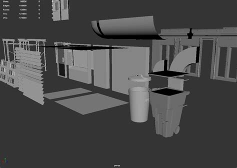 WIP Cyberpunk UE4 Modular Environment Polycount