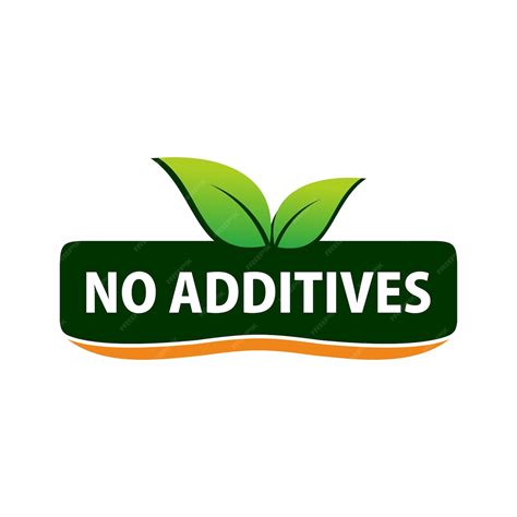 Premium Vector No Additives Sign For Healthy Natural Food Products