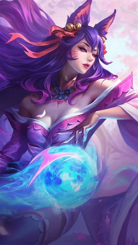 Spirit Blossom Ahri League Of Legends Mobile Live Wallpaper