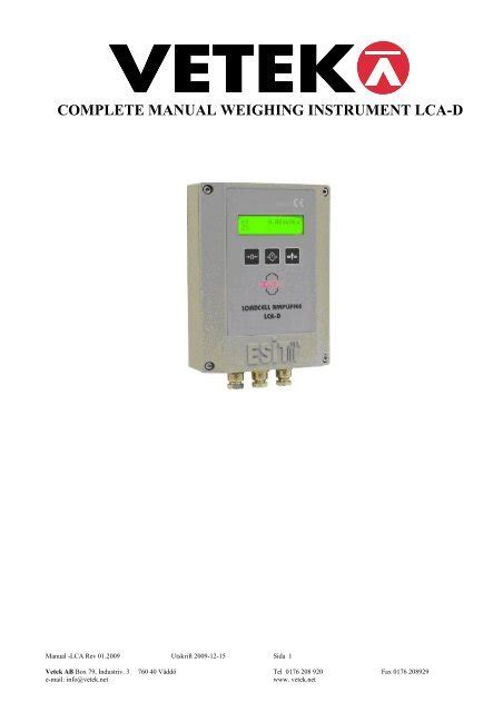 Weighing Indicator Vetek Scales