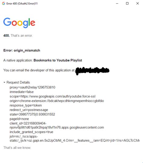 Javascript Error Originmismatch Oauth 20 Authentication Error