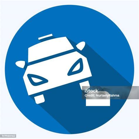 아이콘 자동차 범프 자동차 기호에 적합합니다 긴 그림자 스타일 편집 가능한 간단한 디자인 디자인 템플릿 벡터 간단한 그림 가솔린에 대한 스톡 벡터 아트 및 기타 이미지