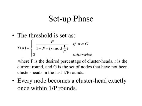Ppt Energy Driven Adaptive Clustering Hierarchy Edach For Wireless
