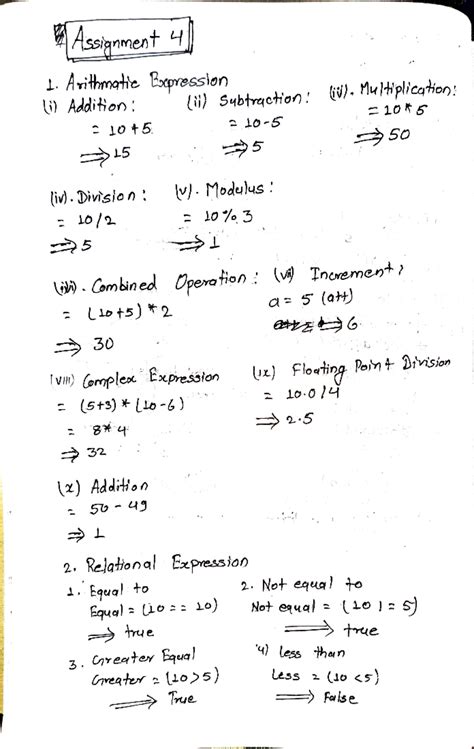 Pst Assignment 04 Ggu Assignment 4 1 Arithmatic Expression I