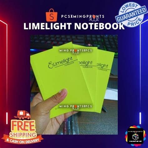 Limelight Notebook Green Mini Stationary 80 Sheets Paded Shopee Philippines