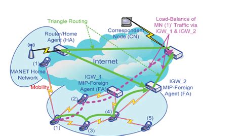 A Scenario Of Manet Mobility Management Download Scientific Diagram