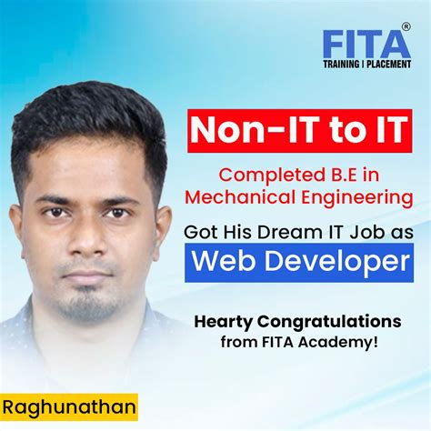 Fita Academy On Linkedin Fitaacademy Fitaacademysuccessstory Webdesign Webdeveloper Chennai