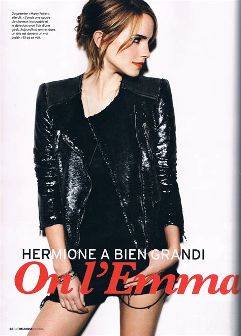 Emma Watson In Elle Magazine Belgium January 2013 Issue Hawtcelebs