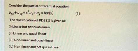 Solved Consider The Partial Differential Equation Uâ‚š Uâ‚“tâ‚“uâ‚“táµ§ Tan â‚“ The