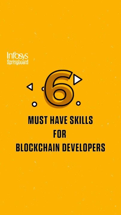 Learn Blockchain Skills With Infosys Springboard Infosys Springboard Posted On The Topic
