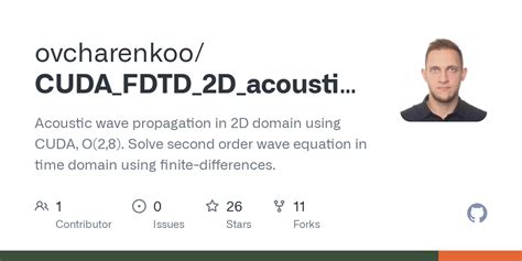 Github Ovcharenkoocudafdtd2dacousticwavepropagation Acoustic Wave Propagation In 2d