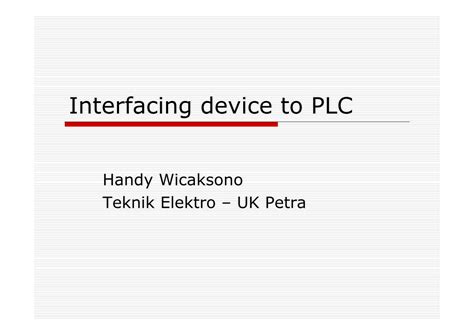 Pdf Interfacing Device To Plc Ayo Belajar Plc Dan Scada · Pdf