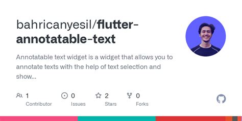 Github Bahricanyesilflutter Annotatable Text Annotatable Text Widget Is A Widget That Allows