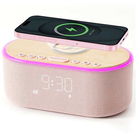 Uscce Alarm Clock Bluetooth Fm Radio 10w Stereo Sound