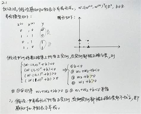 02 感知机 课后习题感知机最后的答案有多种 Csdn博客