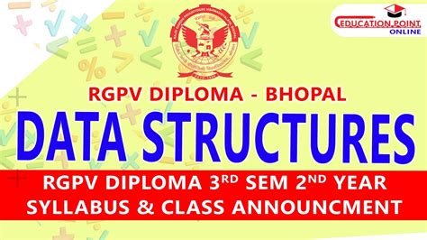 data structures rgpv diploma cse 3rd sem 2nd year syllabus and class announcement youtube