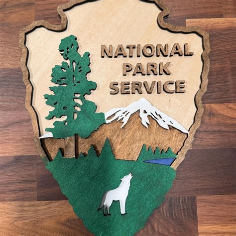 Personalized National Park Service Symbols Bundle 16 Black Emblem Logos Wildlife Nps