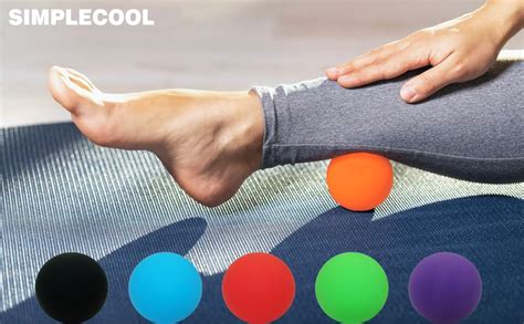 Simplecool Massage Lacrosse Balls 2 Pack Firm Massage Ball For