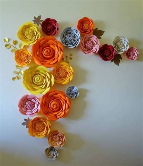 Painel Com Flores De Papel Gigante Passo A Passo Artesanato Passo A