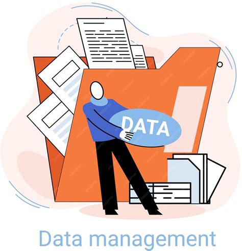 Premium Vector Data Management Metaphor Privacy Media Center Business