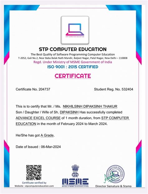 Completion Of Advanced Excel Course Nikhilsinh Thakur Posted On The Topic Linkedin