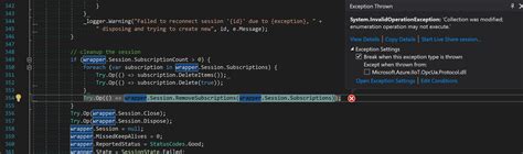 Invalidoperationexception In Reconnect Code Of Publisher · Issue 657