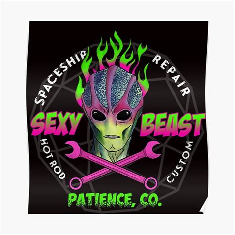 RESIDENT ALIEN SEXY BEAST Poster For Sale By Nerd Girl Art Redbubble