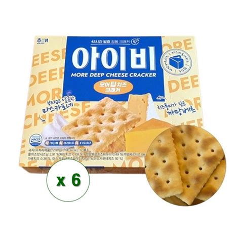 해태 아이비 모어딥치즈 크래커 270g X 6개 과자 비스킷 믿고 사는 즐거움 Ssgcom