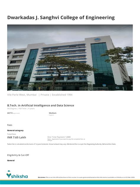 Dj Sanghvi Pdf Computer Science Engineering