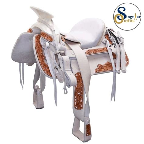 Montura Charra Mexicana Blanca So Wd1064 Singular Outfits