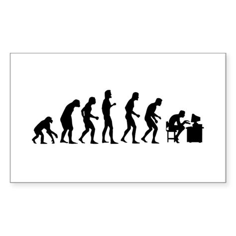 Evolution Sticker Rectangle Cafepress