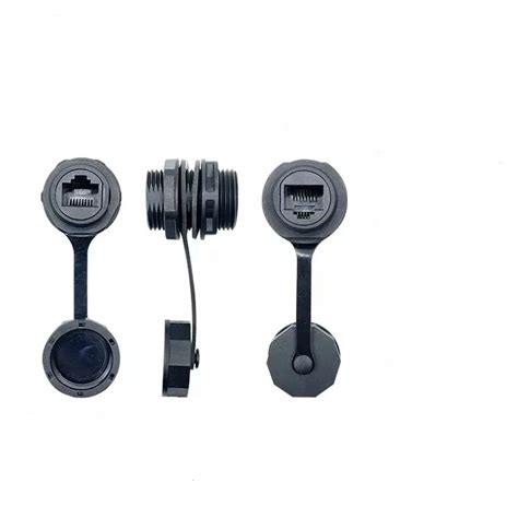 Waterproof Ip67 Rj45 Panel Mount Coupler Cat6 Female To Female Rj45
