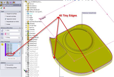How To Reduce The Number Of Edges For An Imported Surface