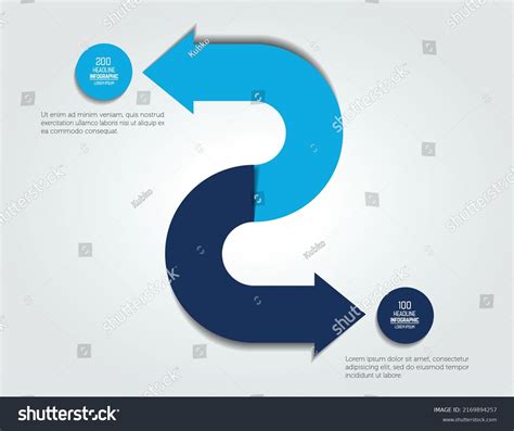 2 Step Arrow Diagram Scheme Infographic Stock Vector Royalty Free 2169894257 Shutterstock