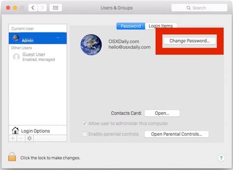 How To Change Password For Mac Fasrtop