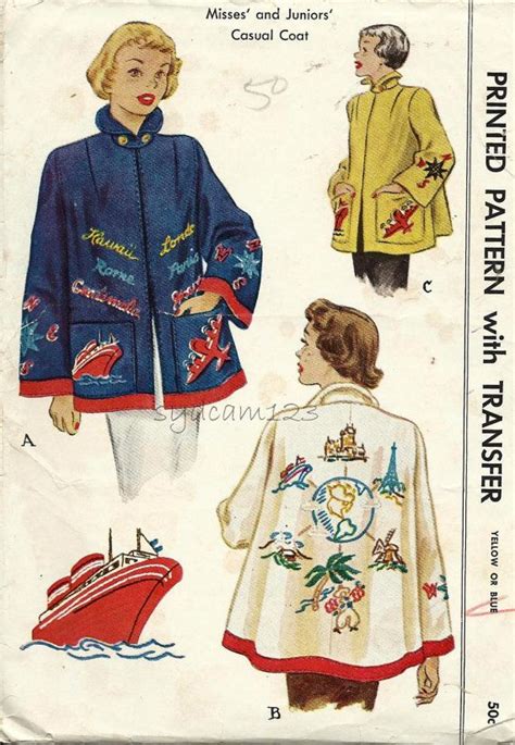 17 Best Images About Vintage Sewing Patterns 1950s Thru 1960s On