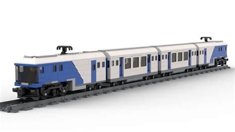 Lego Passenger Train Moc With Powered Up Functions