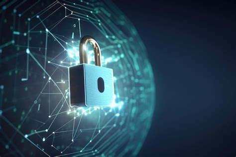 Premium AI Image Padlock With Keyhole Icon In Personal Data Security Cyber Data Privacy Idea
